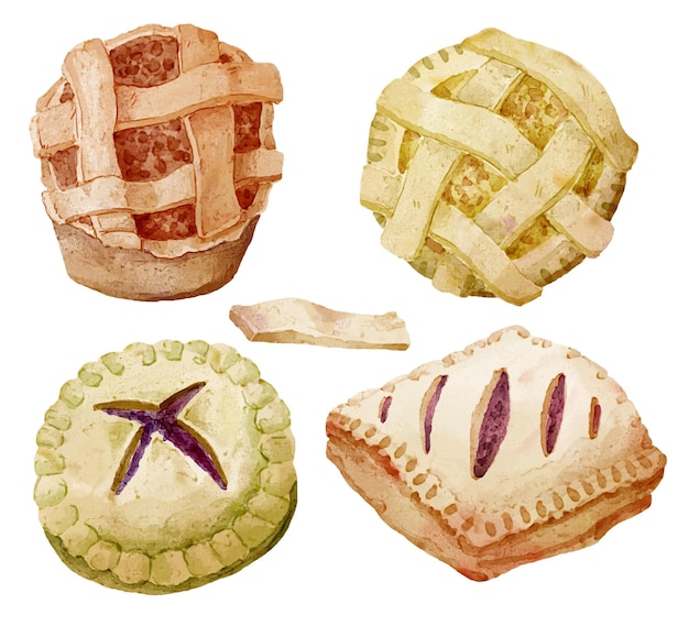 Delectable Pie Collection: Vibrant Flavors and Intricate Lattice ...