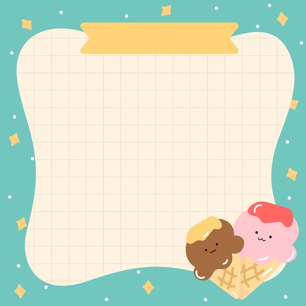 Whimsical Ice Cream Cone Frame with Colorful Confetti | Jiffy Designs