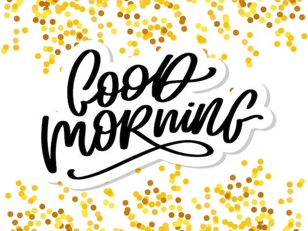 Vibrant Confetti Good Morning Greeting | Jiffy Designs