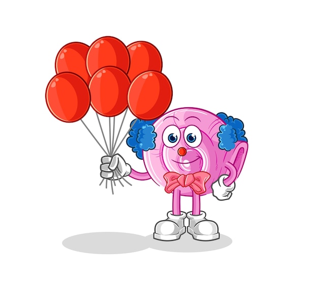 Cheerful Balloon-Holding Cartoon Brain Character | Jiffy Designs