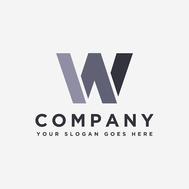 Elegant Monogram Logo with Stylized Letter 'W' and Slogan | Jiffy Designs