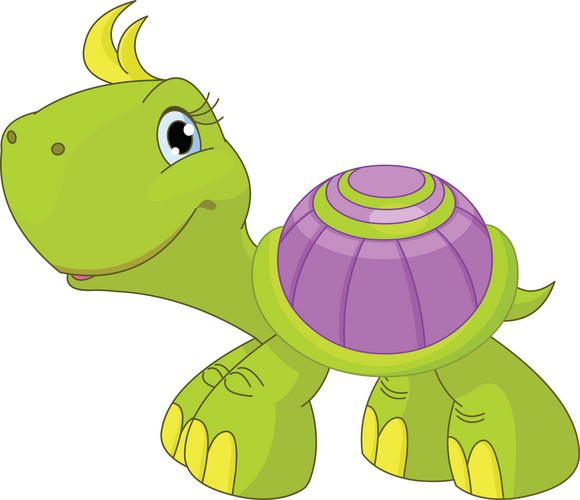 Illustration Of Cute Funny Turtle | Jiffy Designs