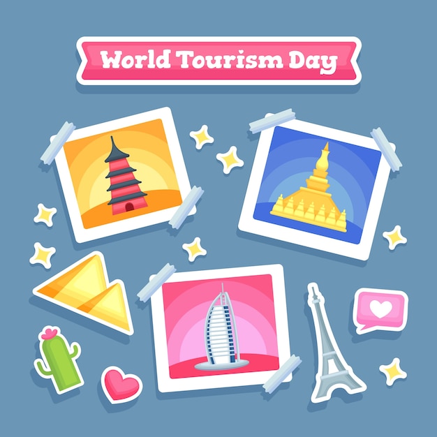 Vibrant Travel Snapshots Celebrating World Tourism Day | Jiffy Designs