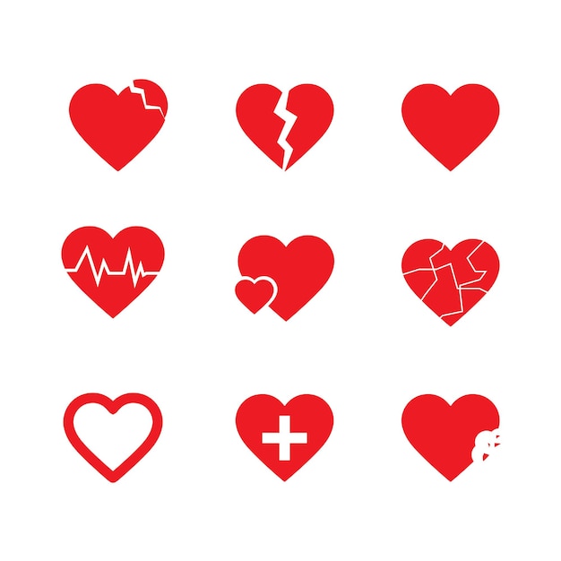 Diverse Representations of the Iconic Red Heart Symbol | Jiffy Designs