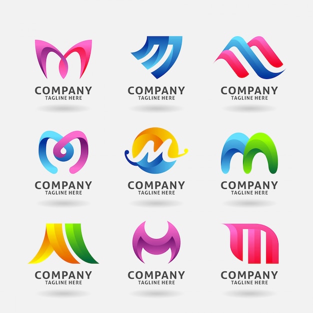 Vibrant Abstract Letter M Logos for Branding and Identity | Jiffy Designs