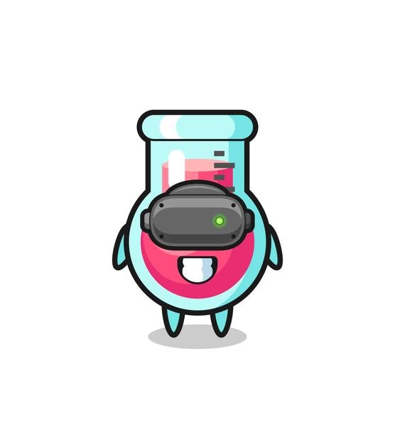 Adorable Cartoon Beaker Mascot Holding a Magnifying Glass | Jiffy Designs
