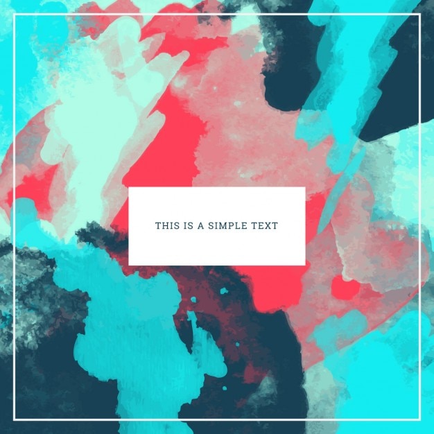 Vibrant Abstract Watercolor Splash with Simple Text Overlay | Jiffy Designs