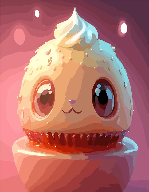 Adorable Creature with Cupcake-Inspired Design | Jiffy Designs