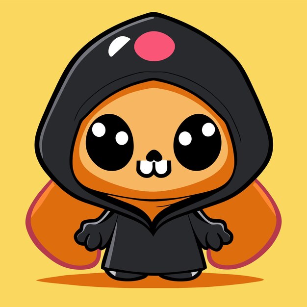 Adorable Hooded Creature in Vibrant Colors | Jiffy Designs