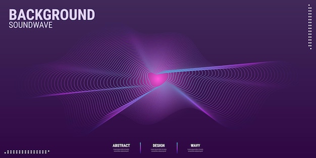 Captivating Soundwave Backdrop in Vibrant Purple Hues | Jiffy Designs