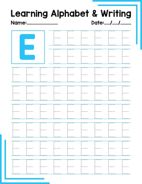 Engaging Alphabet Practice Worksheet for Early Learners | Jiffy Designs