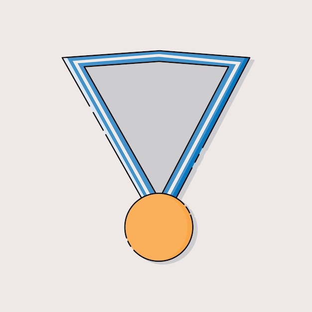 Minimalist Medal with Overlapping Geometric Shapes | Jiffy Designs