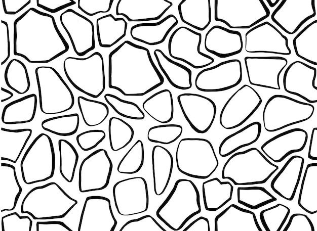 Intricate Monochrome Pebble Mosaic Pattern with Organic Shapes | Jiffy ...