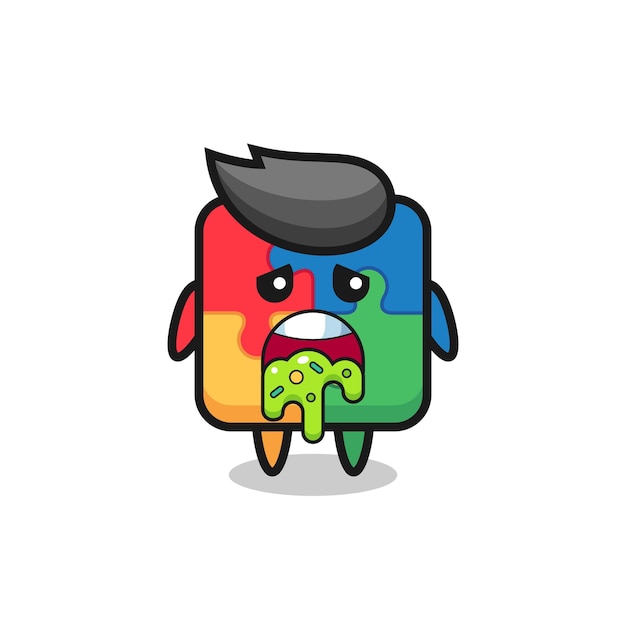 Colorful Puzzle Character with Shocked Expression | Jiffy Designs