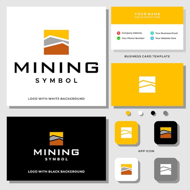 Minimalist Mining Symbol with Vibrant Color Scheme | Jiffy Designs