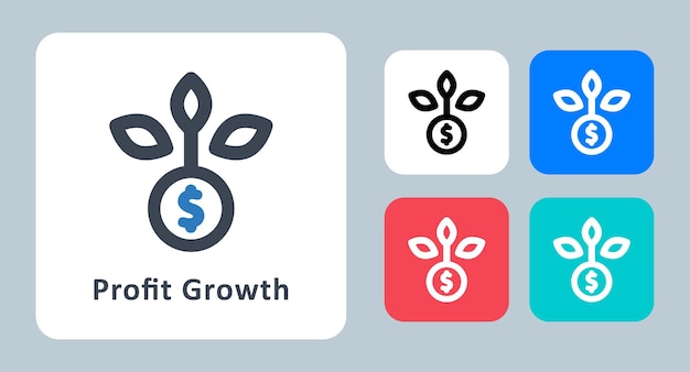 Vibrant Profit Growth Symbols Showcasing Financial Prosperity | Jiffy ...