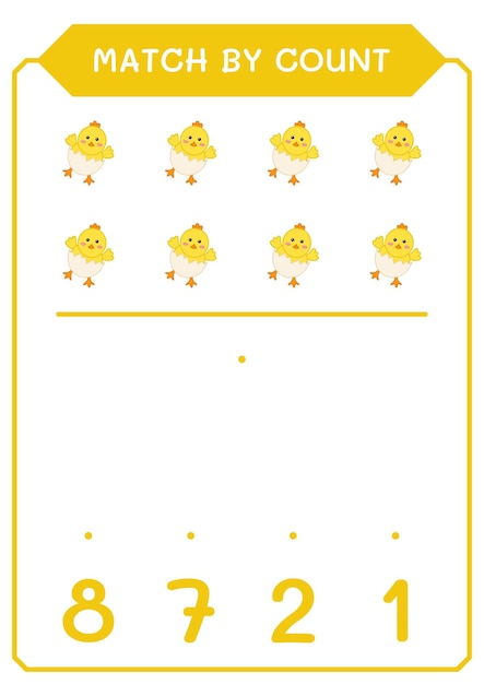 Counting Chicks: A Playful Match by Count Activity | Jiffy Designs