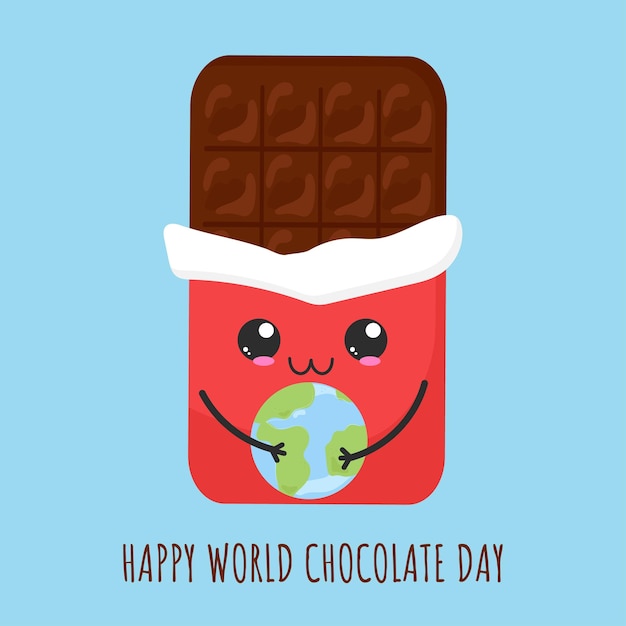 Cheerful Chocolate Bar Celebrating World Chocolate Day | Jiffy Designs