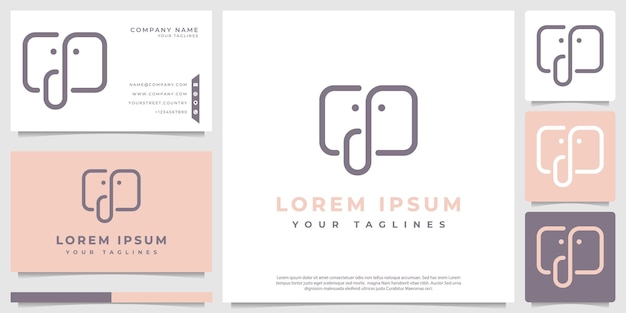 Minimalist Overlapping Shapes Logo and Branding Design | Jiffy Designs