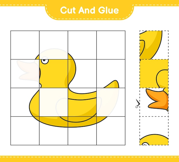 Vibrant Duck Puzzle: A Playful Cut-and-Glue Adventure | Jiffy Designs