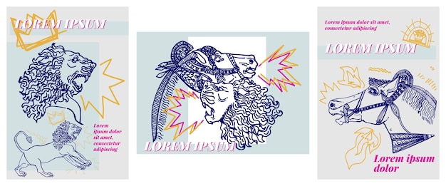 Vibrant Mythical Creatures: Lions, Dragons, and Winged Beasts | Jiffy ...