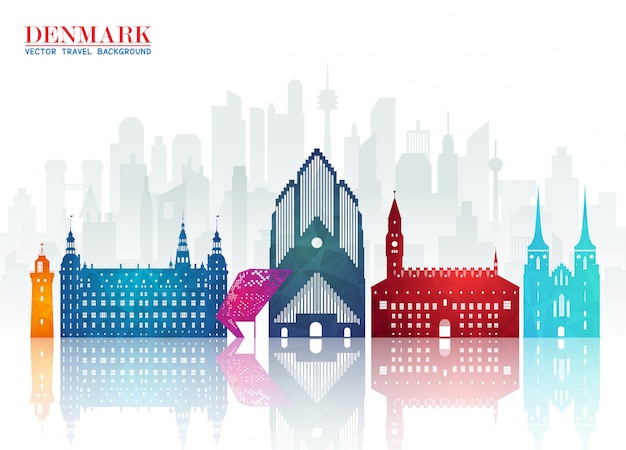 Vibrant Skyline of Denmark's Iconic Architectural Landmarks | Jiffy Designs