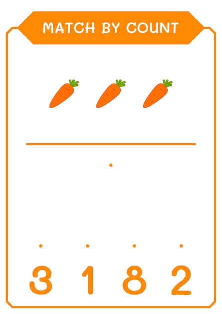 Vibrant Carrot Count: Matching Numbers and Veggies | Jiffy Designs