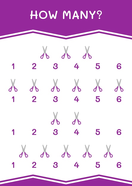 Vibrant Scissors Display: Counting Shapes and Numbers | Jiffy Designs