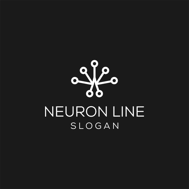 Interconnected Pathways of Light: A Minimalist Neuron Graphic | Jiffy ...