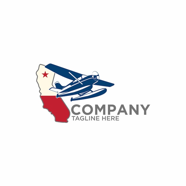 Soaring Seaplane Logo with Vibrant Color Scheme | Jiffy Designs