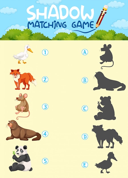Delightful Shadow Matching Game with Charming Forest Animals | Jiffy ...