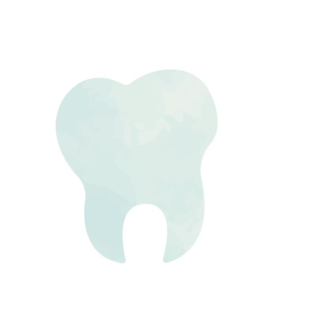 Minimalist Tooth Illustration in Soft Pastel Tones | Jiffy Designs