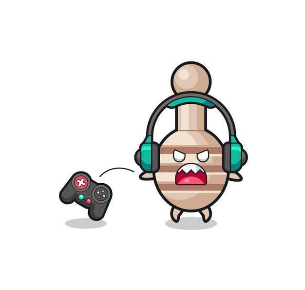 Adorable Gamer Character Holding Game Controller | Jiffy Designs