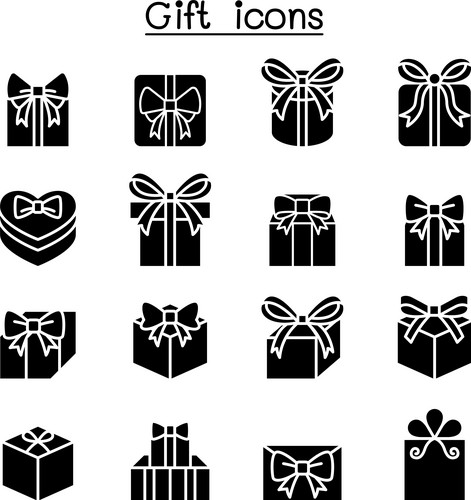 Gift Box Icon Set | Jiffy Designs