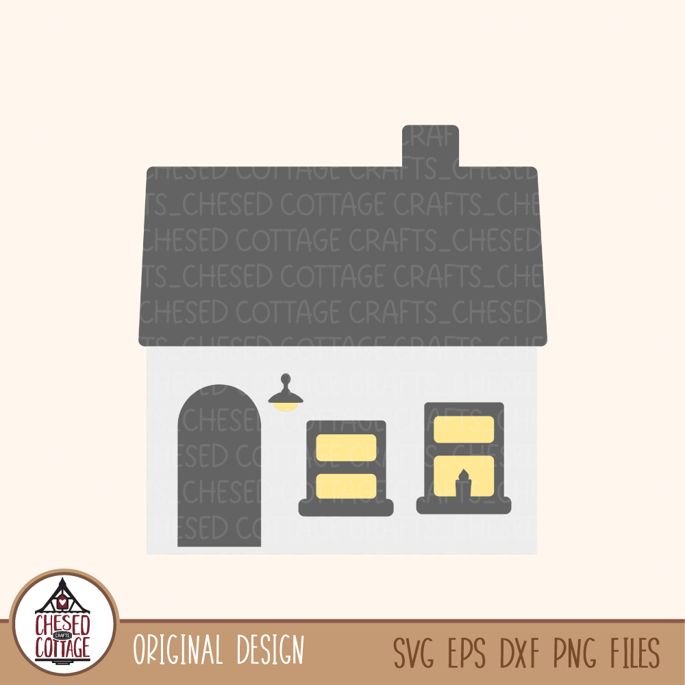 Charming Cottage Icon with Minimalist Architectural Details | Jiffy Designs