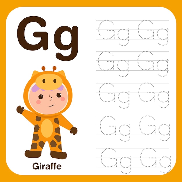 Adorable Giraffe Character Teaches Letter G | Jiffy Designs