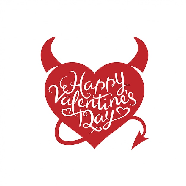 Devilish Heart with Heartfelt Valentine's Day Wishes | Jiffy Designs