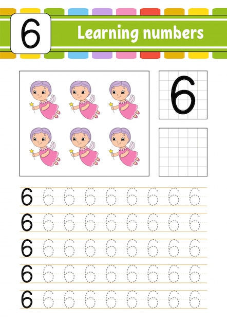 Engaging Visual Guide to Learning Number 6 | Jiffy Designs