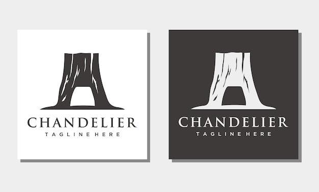 Elegant Chandelier Logo with Distinctive Design | Jiffy Designs