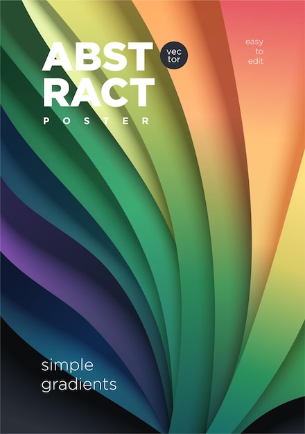 Vibrant Gradient Layers in Overlapping Geometric Shapes | Jiffy Designs