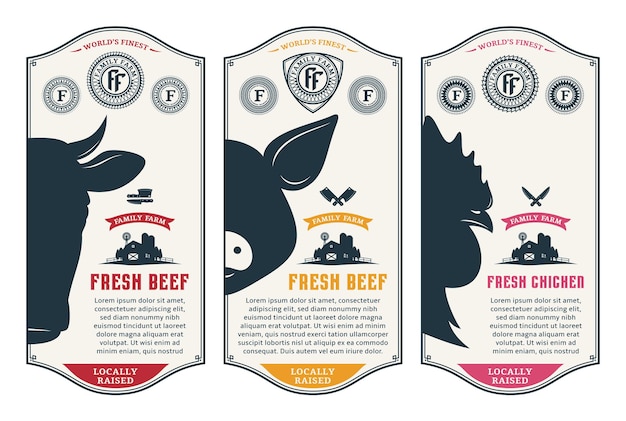Artfully Designed Collection of Fresh Meat Labels | Jiffy Designs