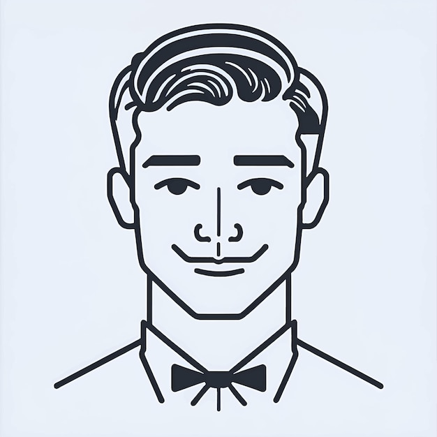 Stylish Silhouette Portrait of a Dapper Gentleman | Jiffy Designs