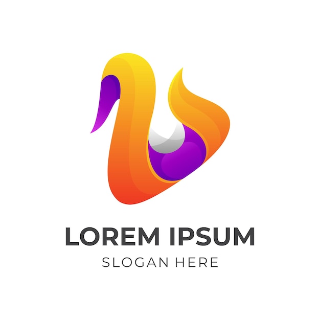 Vibrant Swooping Bird Logo Design | Jiffy Designs