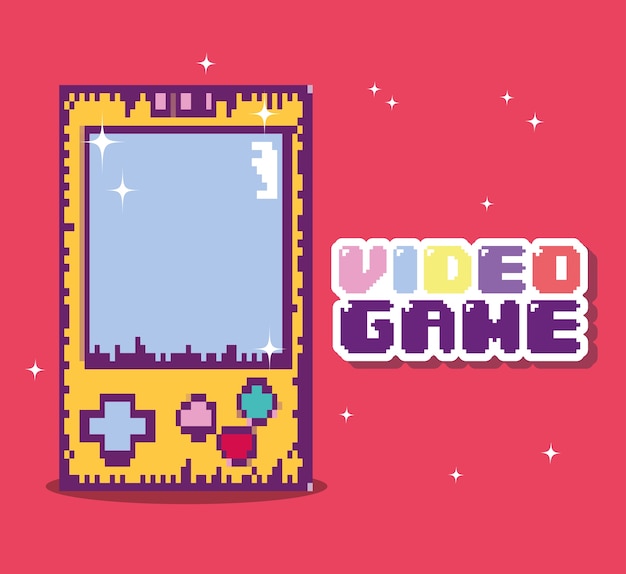 Vibrant Pixel Art Video Game Console Illustration | Jiffy Designs