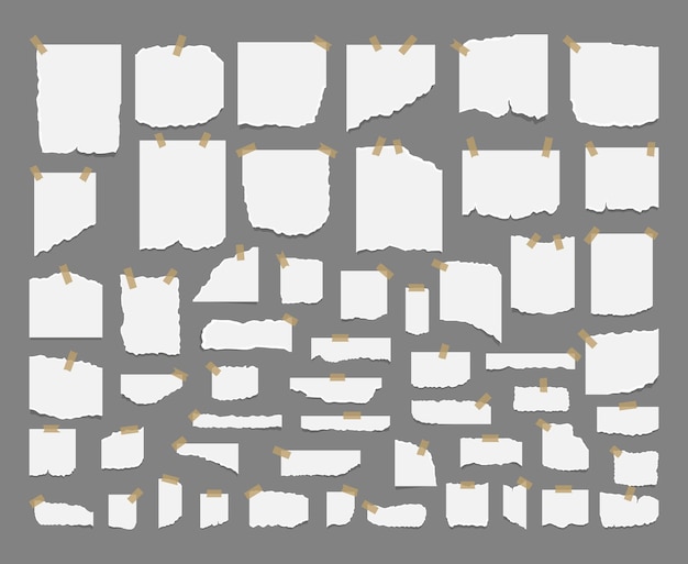 Scattered Fragments of Torn Paper with Metallic Accents | Jiffy Designs