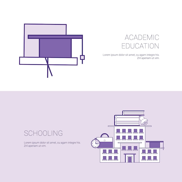 Modern Geometric Shapes Symbolizing Academic Education and Schooling ...