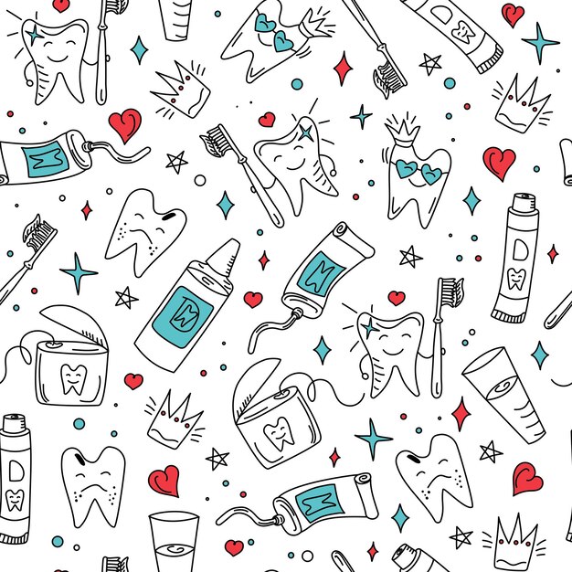 Whimsical Dental Doodles: A Playful Celebration of Oral Health | Jiffy ...