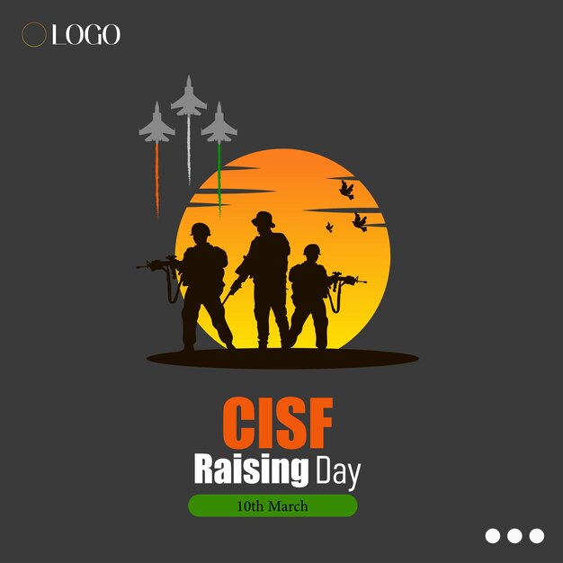 Heroic Silhouettes Celebrate CISF Raising Day with Sunset Backdrop ...