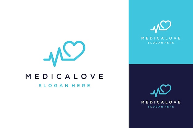 Heartbeat-Inspired Medical Logo with Elegant Cursive Text | Jiffy Designs