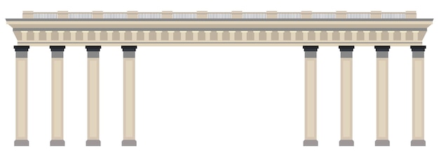 Elegant Columnar Architecture with Ornate Balustrade | Jiffy Designs